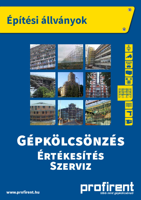 Katalógus - Profirent gépkölcsönző